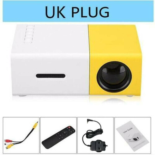 Portable Yellow Mini YG300 1080P Home Theater LED Projector on OnBuy
