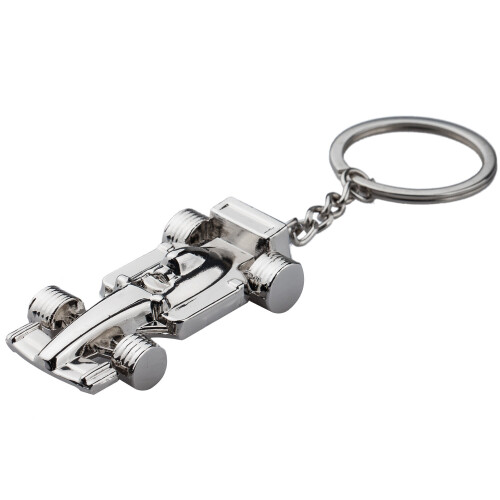 TRIXES Silver Racing Car Keyring Sport F1 Motor Car Chain on OnBuy