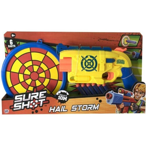 Sure Shot Hail Storm Blaster with Foam Darts 8+ Kids Toy Gun Fun ...