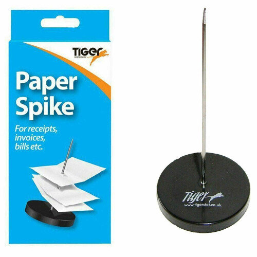 Paper Spike Memo Note Letter Spike Metal Spike with Holder Receipt and ...
