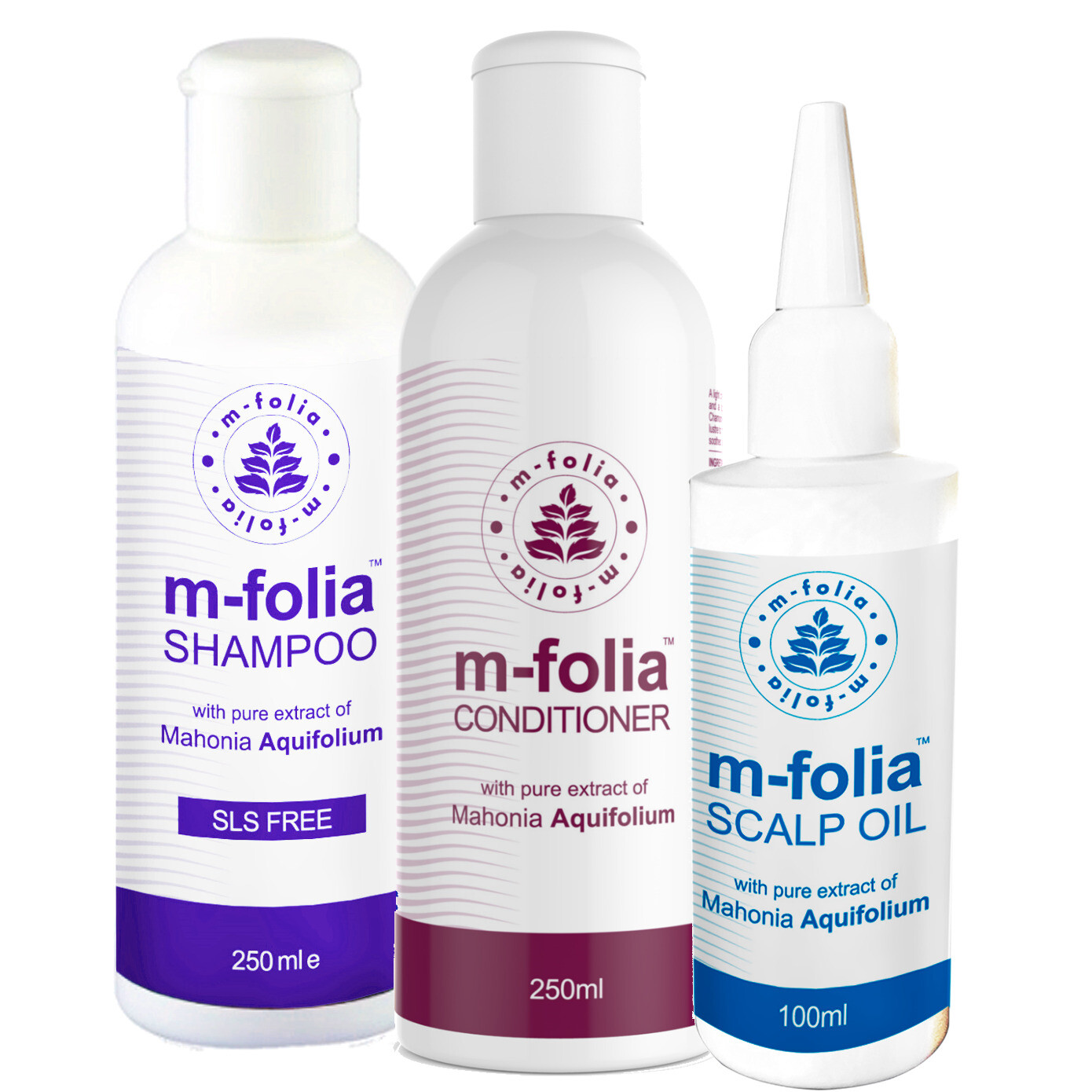 M-FOLIA PSORIASIS HAIR CARE SET PLUS (SHAMPOO + CONDITIONER + SCALP OIL ...