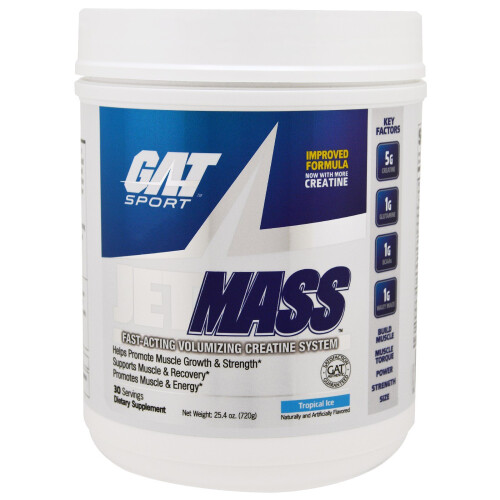 GAT, JetMASS, Fast-Acting Volumizing Creatine System, Tropical Ice, 25. ...