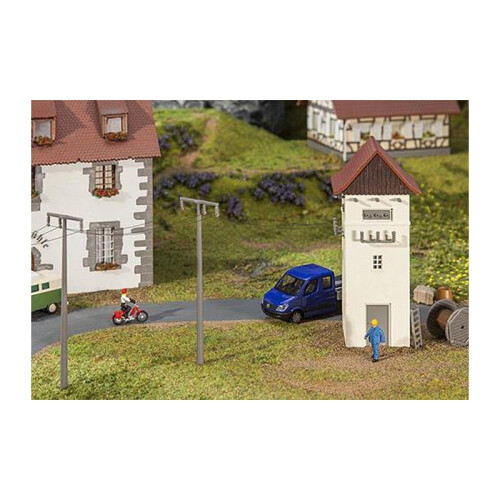 FALLER Electrical Substation w/ Pylons Model Kit II HO Gauge 120241 on ...