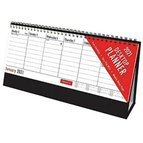 2021 Desk-top Flip Calendar - view calendar planner flip week easy desk ...