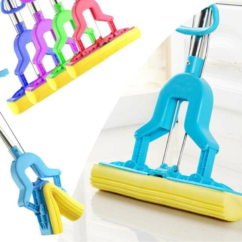 Heavy Duty Sponge Mop Super Absorbent Cleaning Floor Telescopic Handle ...