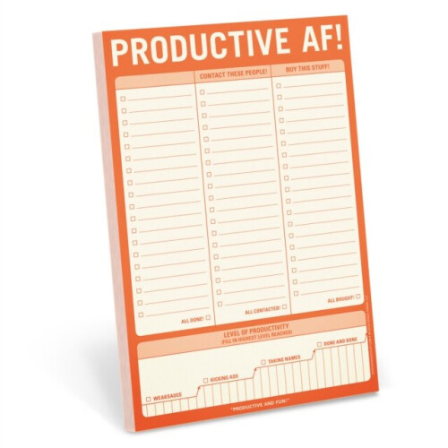 Knock Knock Productive AF Pad by Created by Knock Knock on OnBuy
