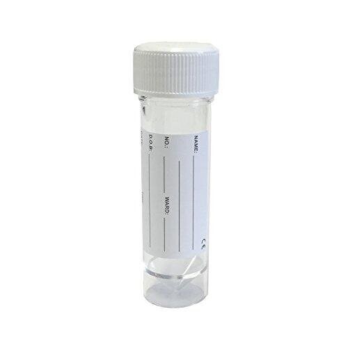 Qualicare 6 X White Lid Labelled 30Ml Specimen Universal Sample Clear ...