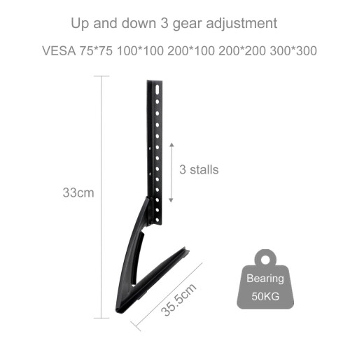 Universal Table Top TV Stand Base VESA Pedestal Mount 14"-32" LCD LED ...