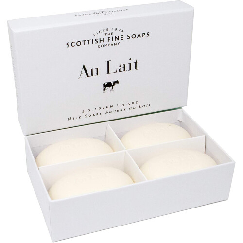 4pk The Scottish Fine Soaps Company Au Lait Milk Soaps 4 x 100g on OnBuy