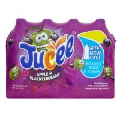 Jucee No Added Sugar Apple & Blackcurrant Squash with Sweeteners 8 x 1. ...