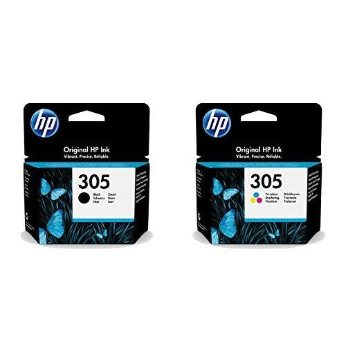 HP Original 305 Black & Tri-Colour Ink Cartridge, Multipack, 3YM61AE ...