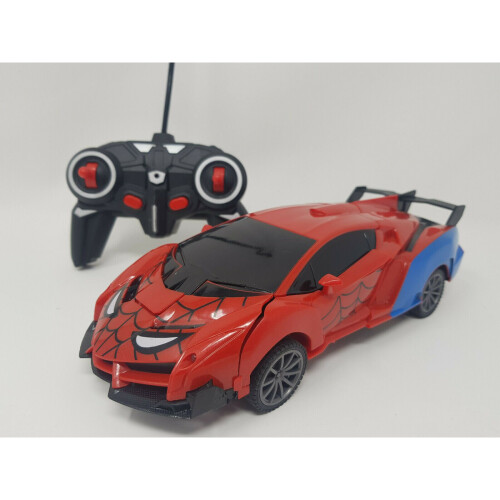 Spiderman Transforming Avengers Radio Remote Control Car 360 Stunt on OnBuy