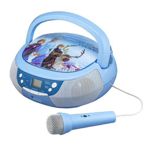 Disney Frozen 2 CD Boombox with Real Working Microphone, Anna, Elsa on ...