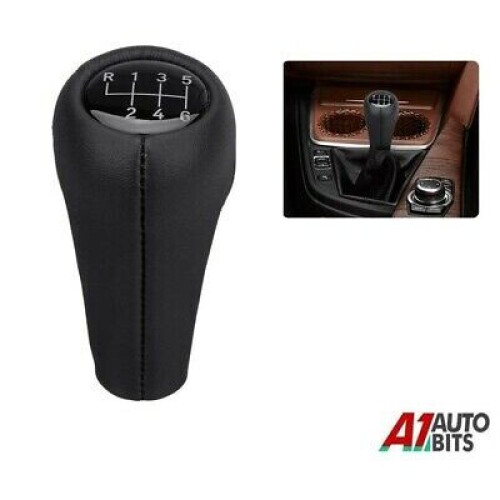 Pu Leather 6 + R Speed Manual Gear Shift Knob Stick For Bmw E36 E46 E38 ...