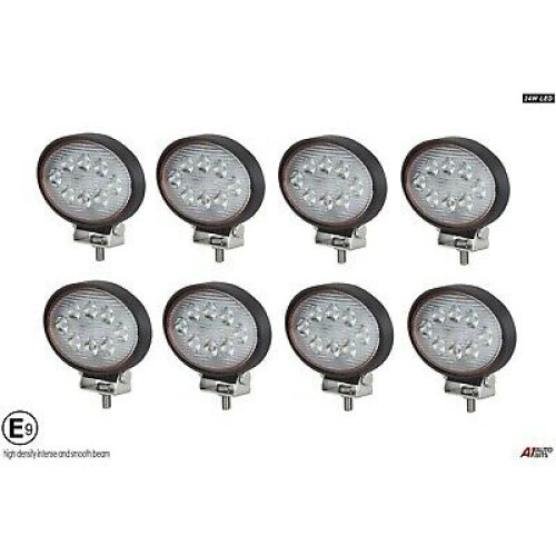 8x 24w Led Work Flood Lamp Lights Fit John Deere Valtra Fendt Bobcat ...