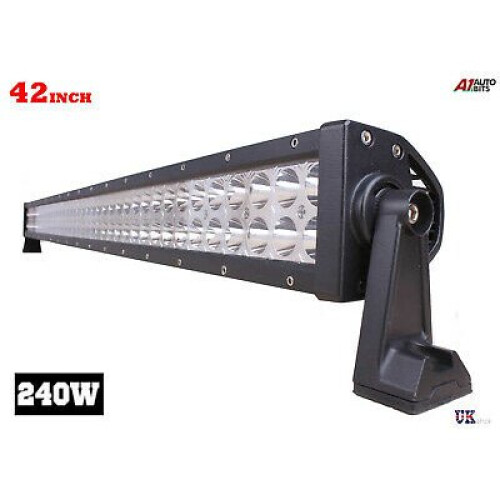 240W 80 Led Light Bar Spot Work Lamp Suv Recovery Pickup Truck 42" on OnBuy
