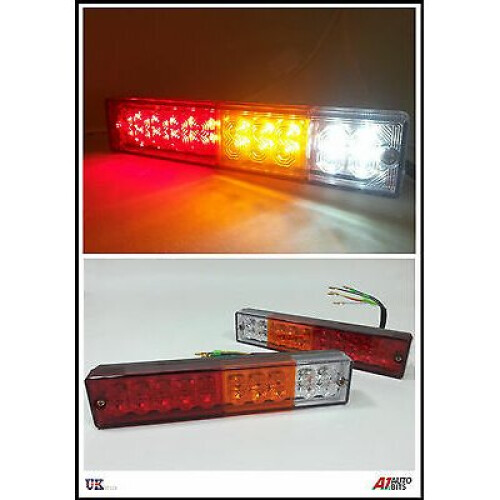 12V 20 LED REAR RUNNING TAIL LIGHTS FOR TRUCK MAN DAF SCANIA IVECO ...