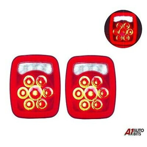 2x 12v Led Neon Glow-Track Rear Tail Lights Reverse Stop Tail Camper ...