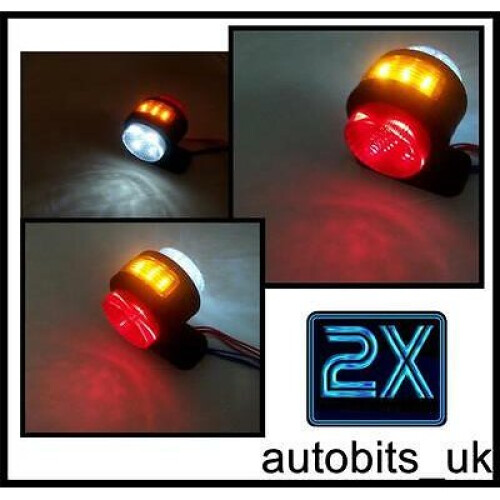 2 X Led Side Light Marker Indicator Lamps Scania Volvo Daf Truck ...