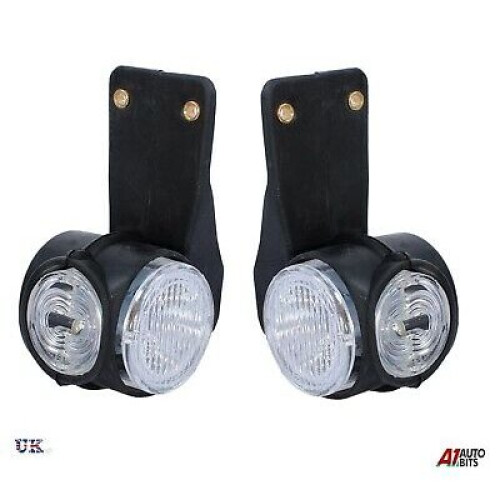 2x Emark Short Rubber Stalk Side Marker Outline Lamp Indicator External ...