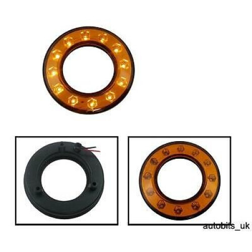 LED REAR TAIL AMBER INDICATOR REPEATER LIGHT OUTER RING 24V VOLVO ...