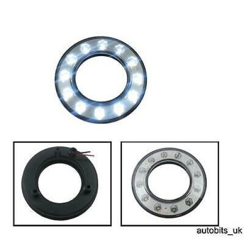 LED REAR TAIL WHITE REVERSE LIGHT LAMP OUTER RING 12V TRAILER CHASSIS ...