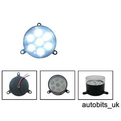 LED TAIL REAR REVERSE WHITE LIGHT INNER RING 12V TRAILER LORRY CHASSIS ...