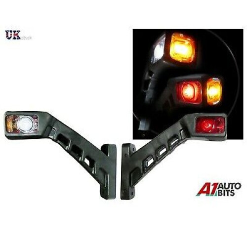 2 X 12/24 V Led Side Light Marker Stalk Lamps Scania Volvo Daf Truck ...