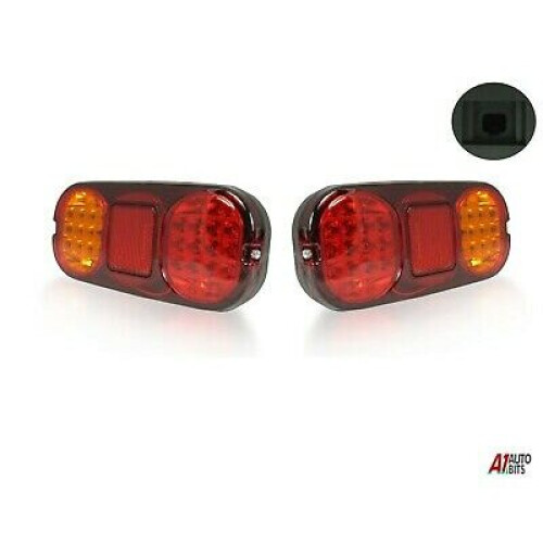 Two 12v Led Rear Tail Lights Lamps Trailer Caravan Truck Lorry 36 Led 4 ...