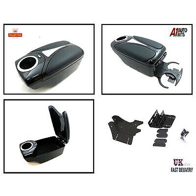 Armrest arm BLACK for FIAT BRAVO BRAVA PANDA PUNTO TIPO + FRONT BACK CUP HOLDER on OnBuy