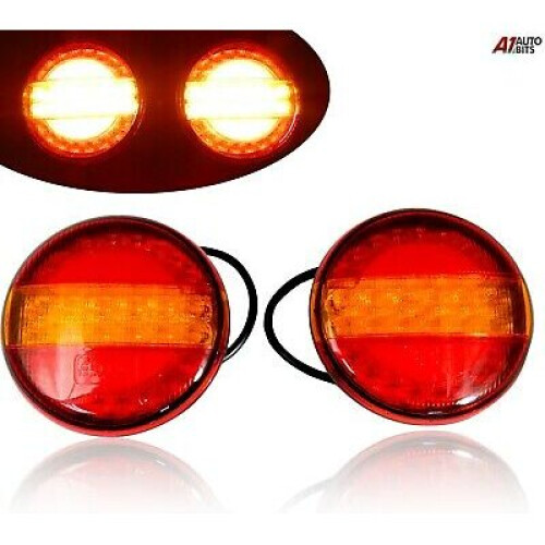 Rear Led Neon Tail Lights Hamburger Progressive Indicator For Daf Man ...