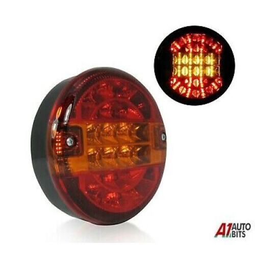 1x 24v Led Tail Light Hamburger Rear Lamp For Truck Trailer Daf Man ...