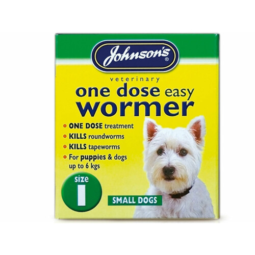 Johnson's One Dose Easy Wormer Tablet Worming Tablet Dog Dewormer ...
