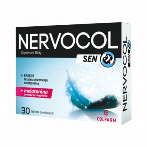 Nervocol Sleep, 30 tablets Sleeping pills. supports the nervous system ...