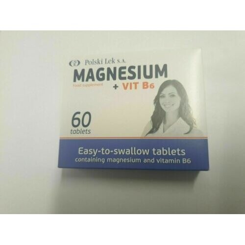 MAGNEZ + VIT B6 Magnesium with Vitamin B6 ( 60 ) tablets magne b6 on OnBuy