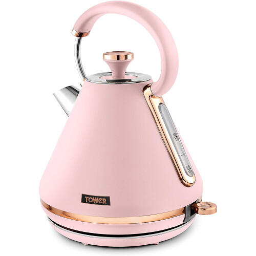 Tower 1.7L Cavaletto Pyramid Kettle (Pink & Rose Gold) on OnBuy