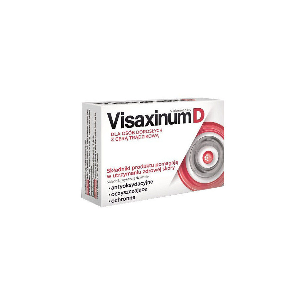 Visaxinum D for adults with acne skin, 30 coated tablets on OnBuy