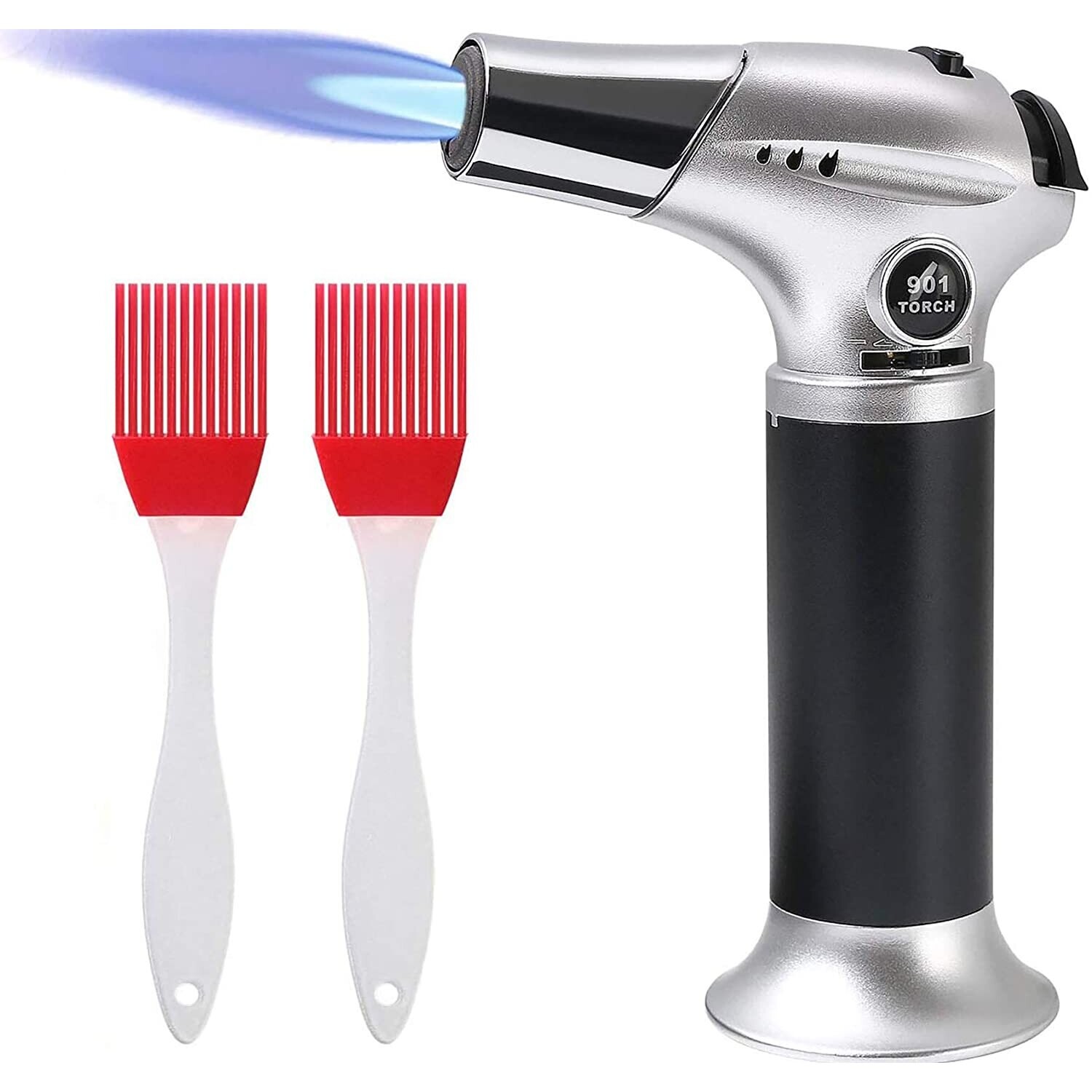 Blow Torch Kitchen Torch Refillable Butane Gas Torch Lighter Cooking ...
