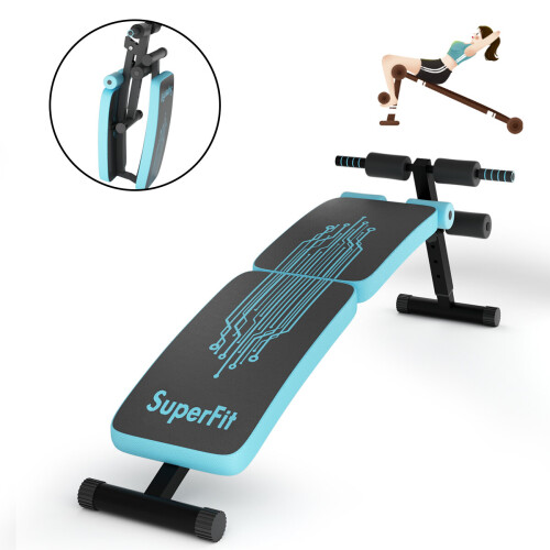Sit Up Bench Abdominal Crunch Exercise Board Home Gym Fitness Training ...