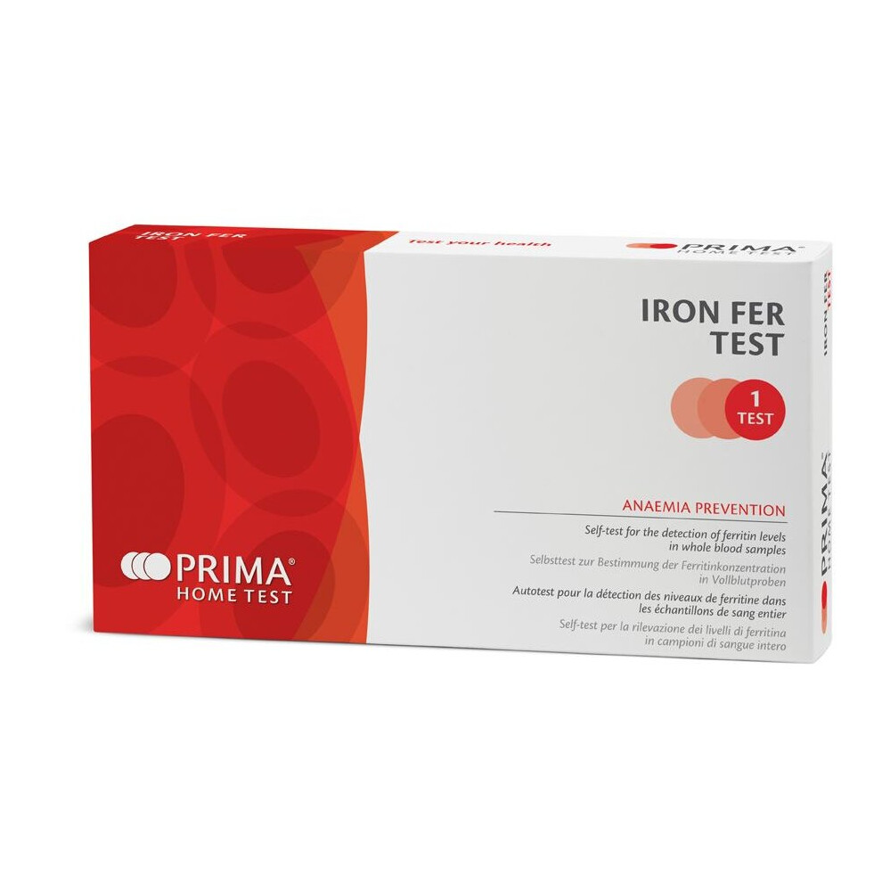Prima Home Test Iron Anaemia Test FERRITIN Tester on OnBuy