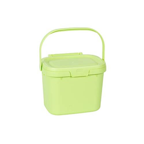 Addis Everyday Kitchen Food Waste Compost Caddy Bin, 4.5 Litre, Mint ...