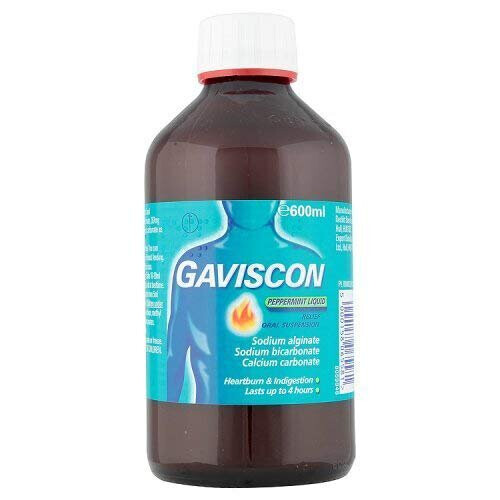 Gaviscon Peppermint Liquid Relief Oral Suspension for Heartburn and ...