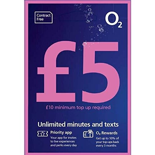 O2 PAYG SIM Card Pack - Unlimited Calls and Texts. Triple Size Format ...