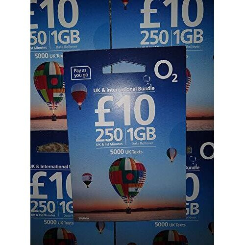 O2 4G International BIG Value Bundles Calls Triple Sim Card - Pay As ...