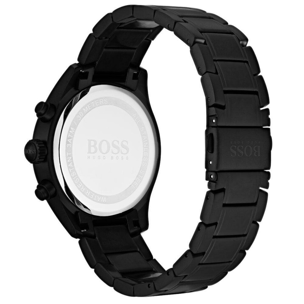Hugo Boss Grand Prix Montre Chronographe Noire pour Hommes – Quartz ...