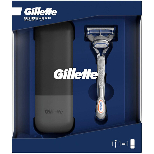 Gillette Skin Guard Sensitive Razor and Travel Case Gift Box Set on OnBuy