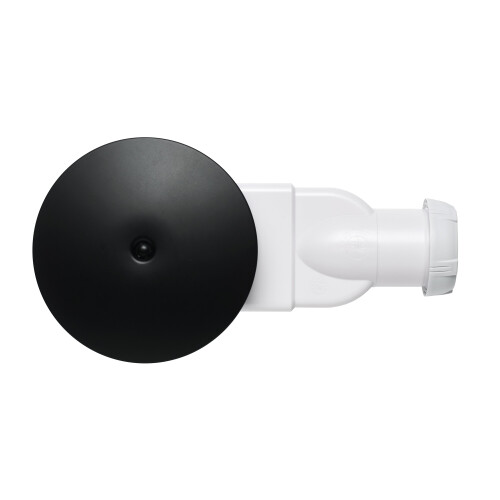 Black Dome DN40 Slim Shower Drain Waste Trap Super Flat Cup-Connection ...