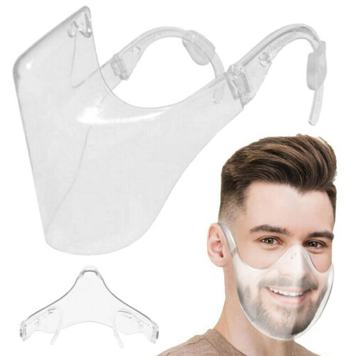 Durable Mask Clear Face Shield Combine Plastic Reusable Protection on OnBuy