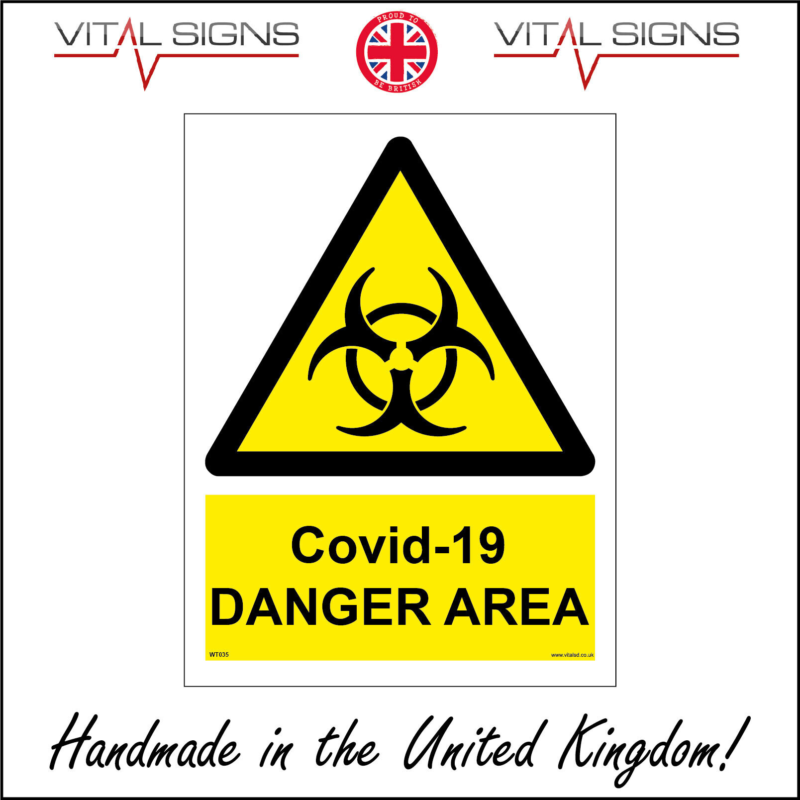 (450 x 600mm - 18 x 24, 3mm Standard Foamex Foamboard) WT035 Danger ...