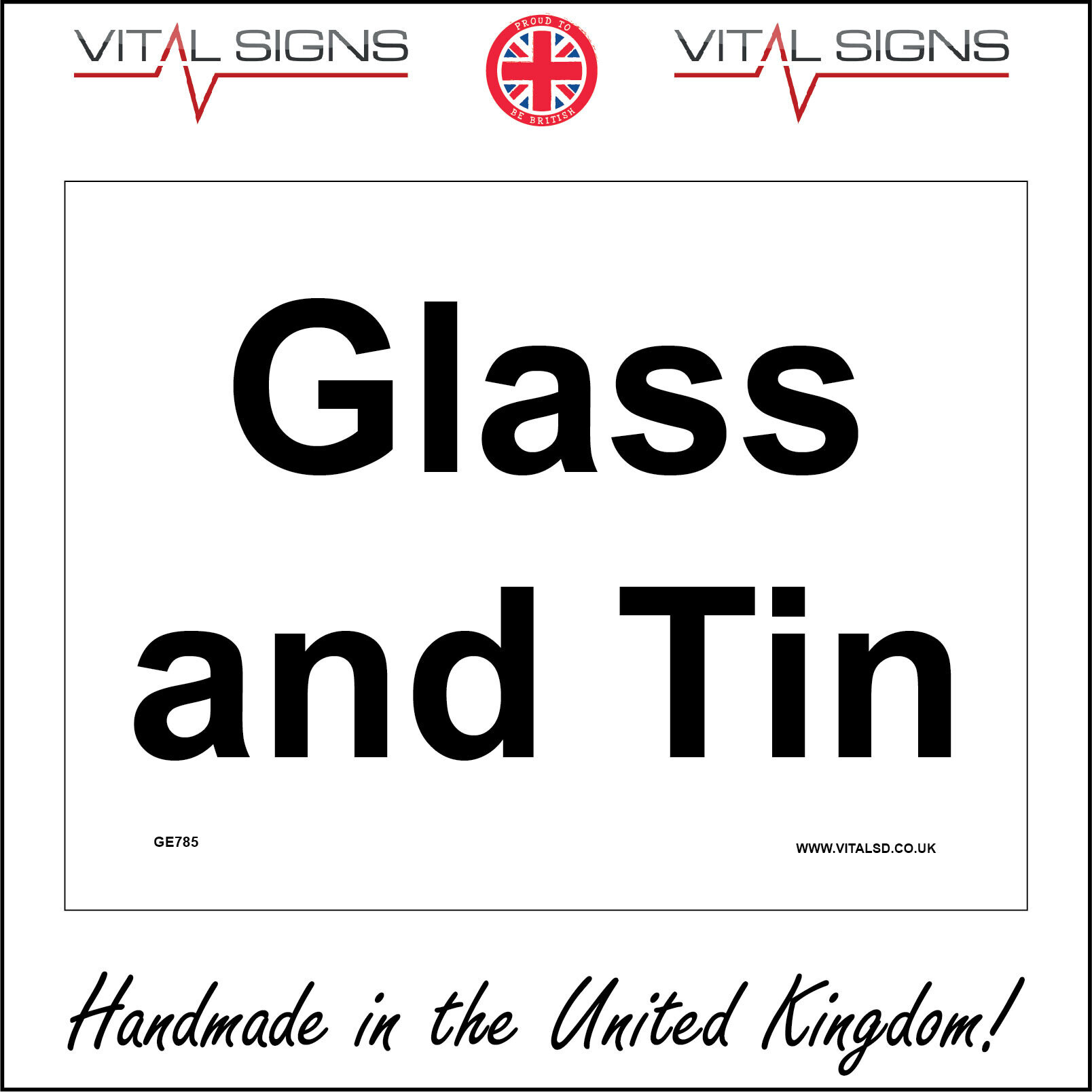 (400 x 300mm - 16 x 12, Sticker / Sav - White Background) GE785 Glass ...